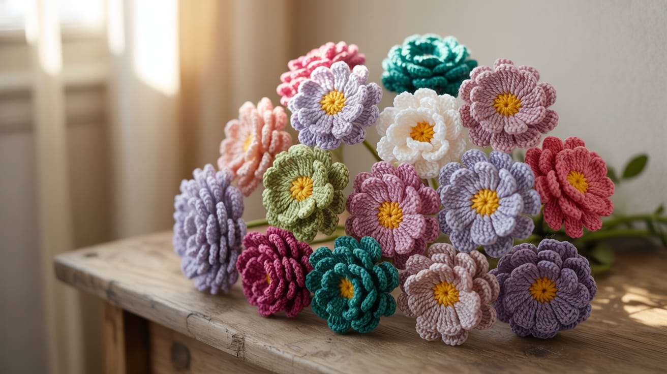 22 Crochet Flower Patterns (Free and Easy)